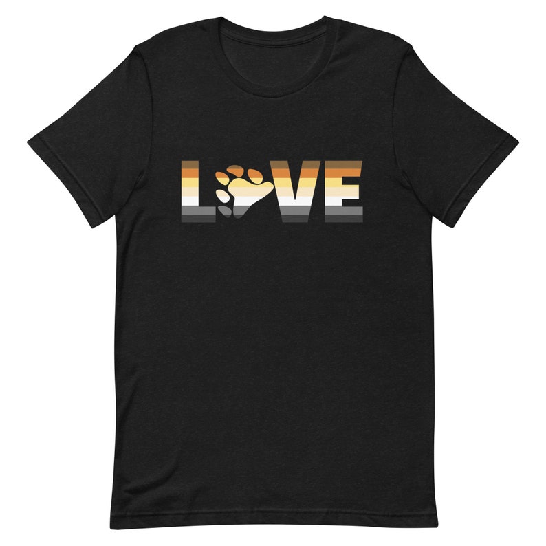 Bear Pride LOVE T-shirt V2 Pride Flag Bear Colors Bear - Etsy