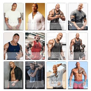 Dwayne Johnson Photo 2025/26 Calendar | Choose Start Month| Personalise ...