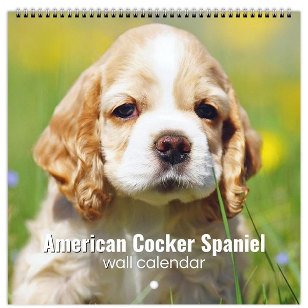 Cocker Spaniel Calendar - Etsy