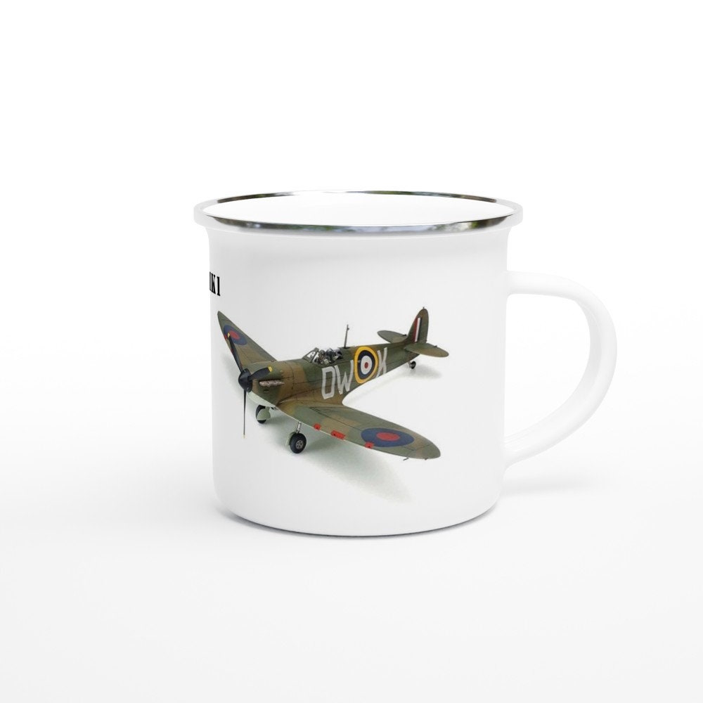 Supermarine Spitfire MK1 Personalsied White 12oz Enamel Mug - Etsy