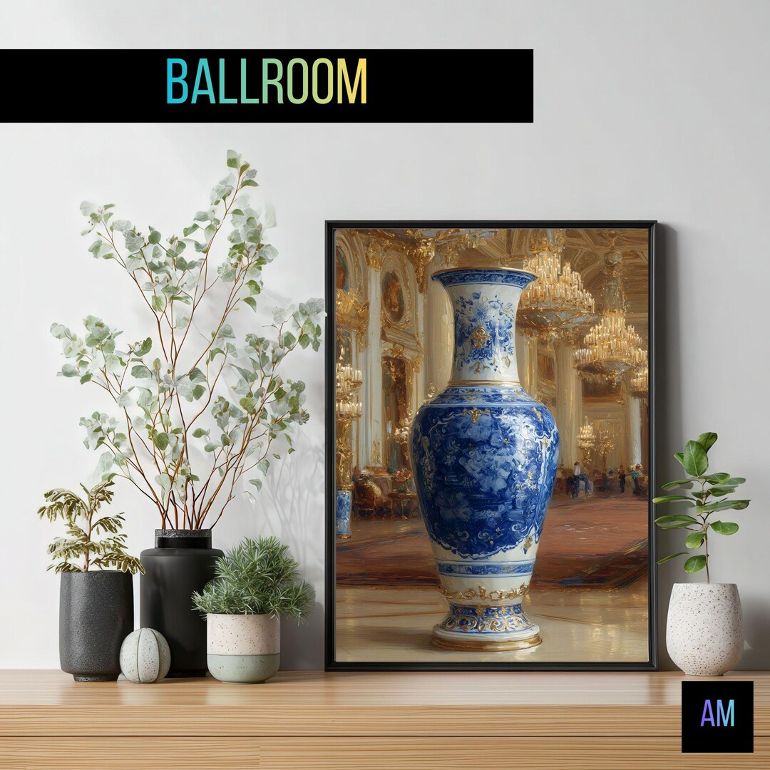 BALLROOM | Imperial Interior | Digital Wall Art | Luxury Classical ...