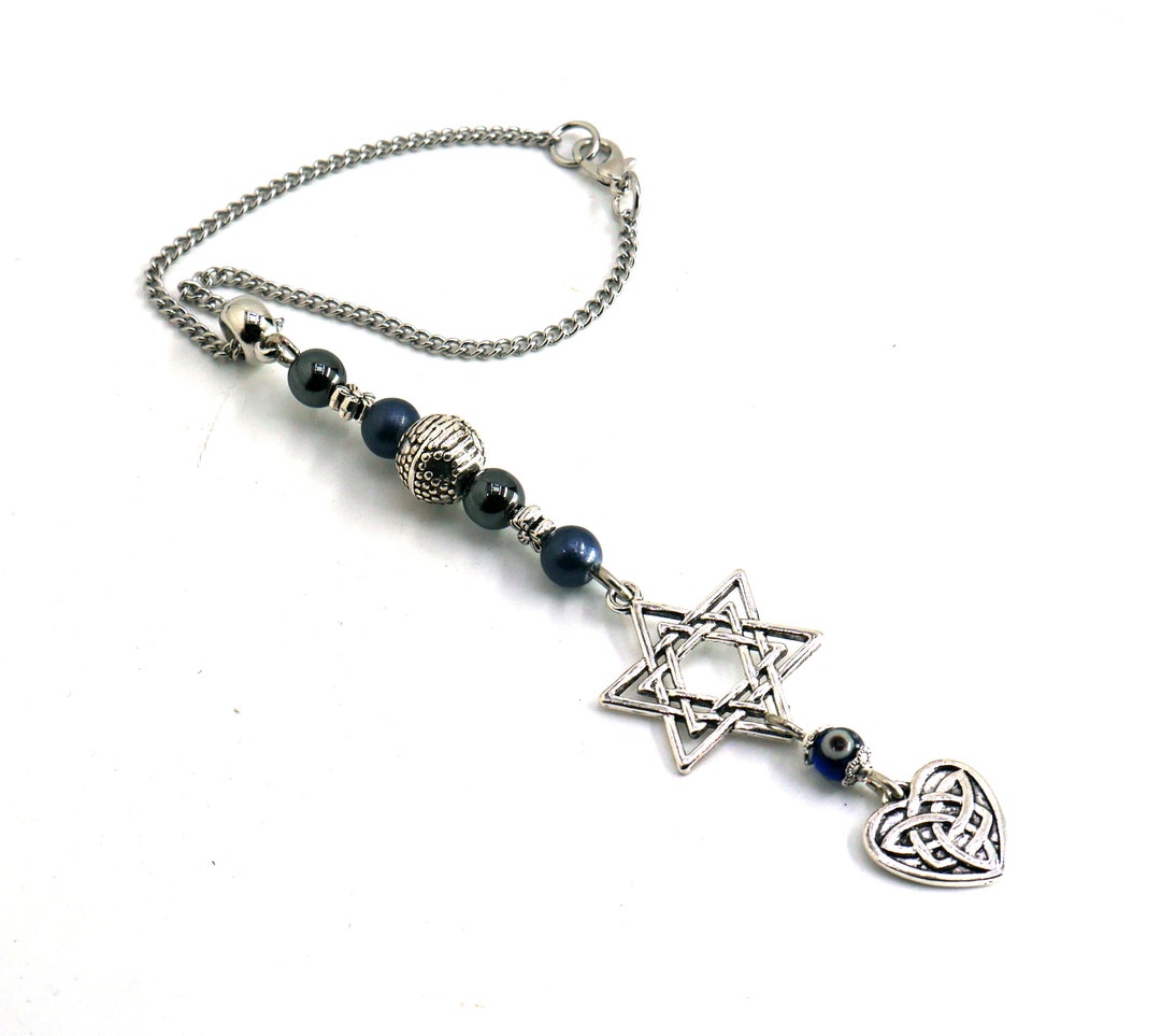 Evil Eye Protection Star of David Protection Amulet Endless Knot Star ...