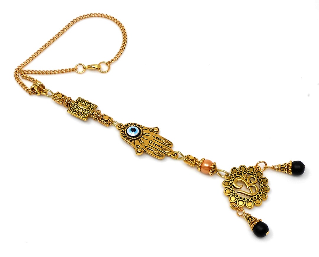 Evil Eye Evil Eye Protection Hamsa Hand & OM Car Rear View - Etsy