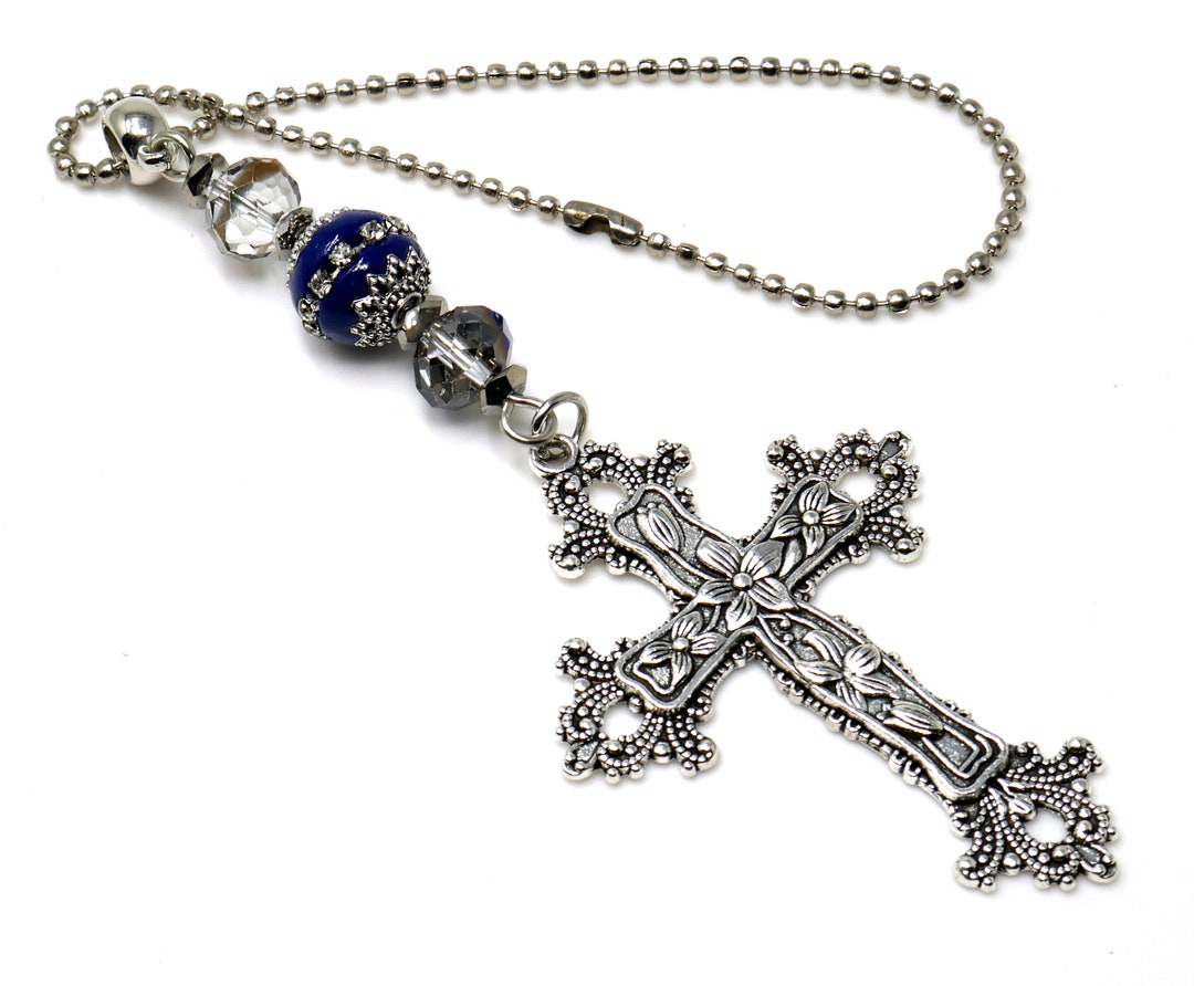 Car Rear View Mirror Cross charm hanging Evil Eye Protection House ...