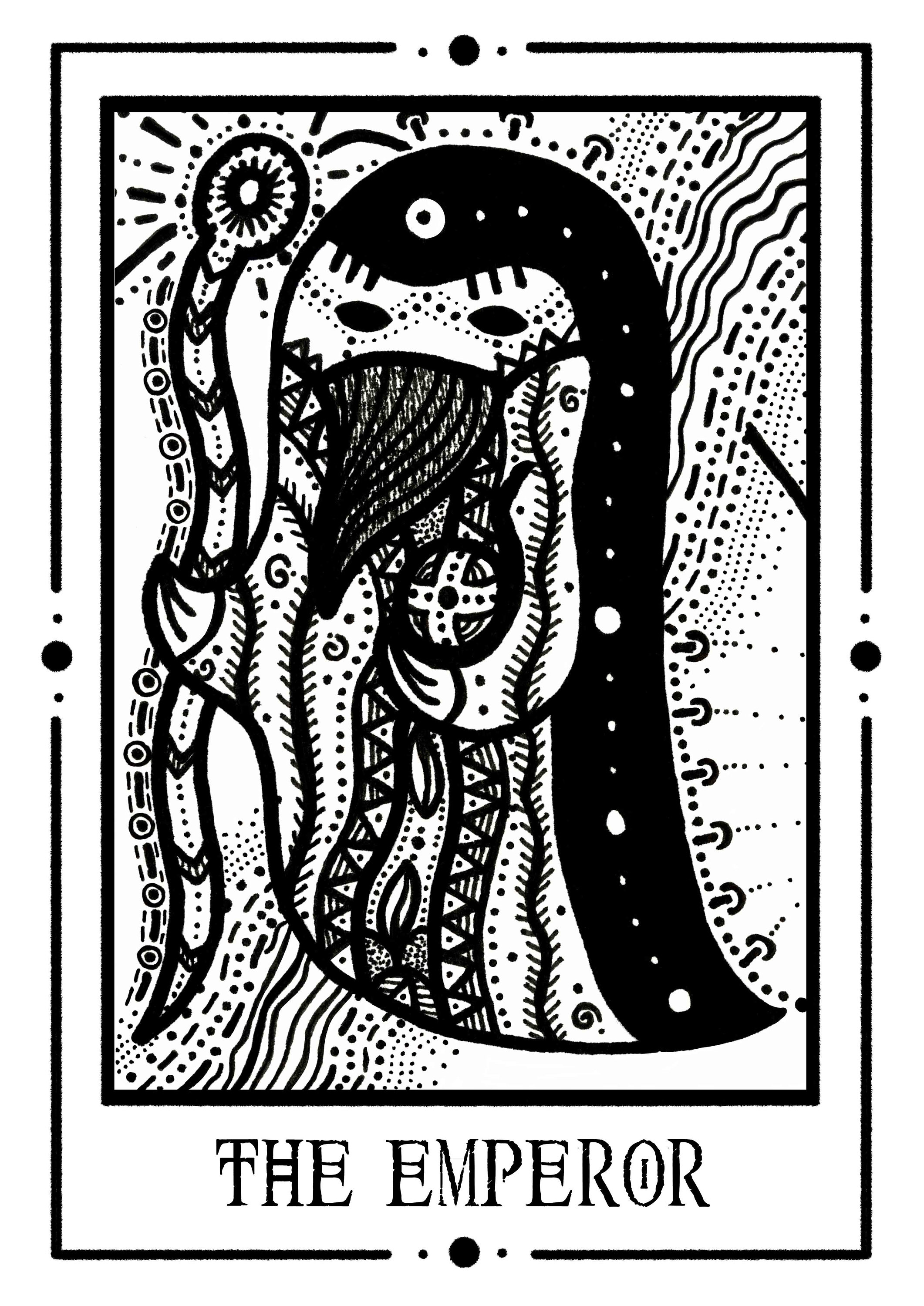The Emperor Tiny Mystic Tarot Major Arcana - Etsy