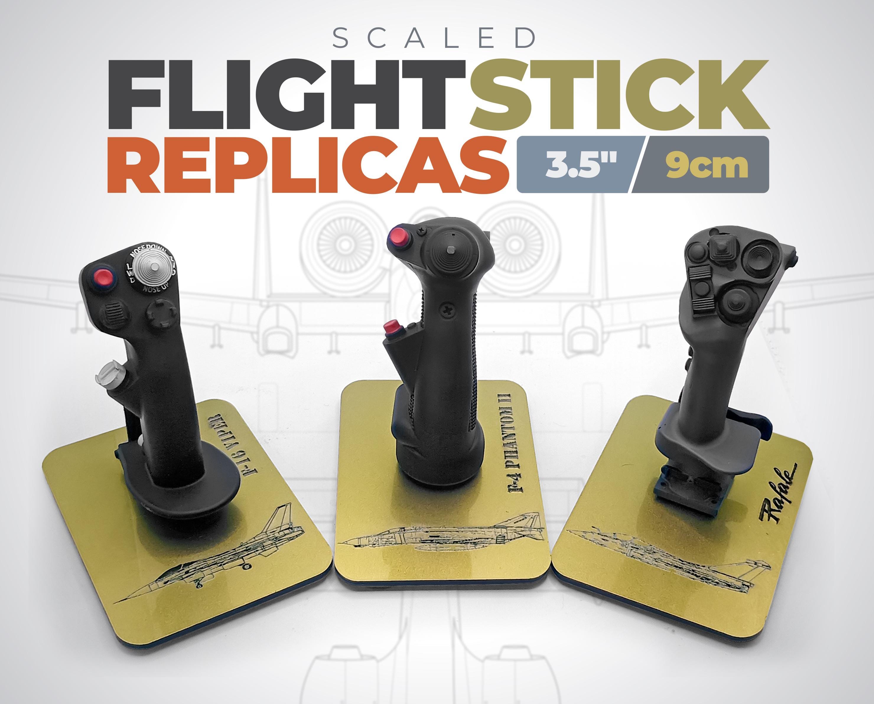 Flight Sticks Miniature Replicas Aviation Geek Gift for Man Cave or ...