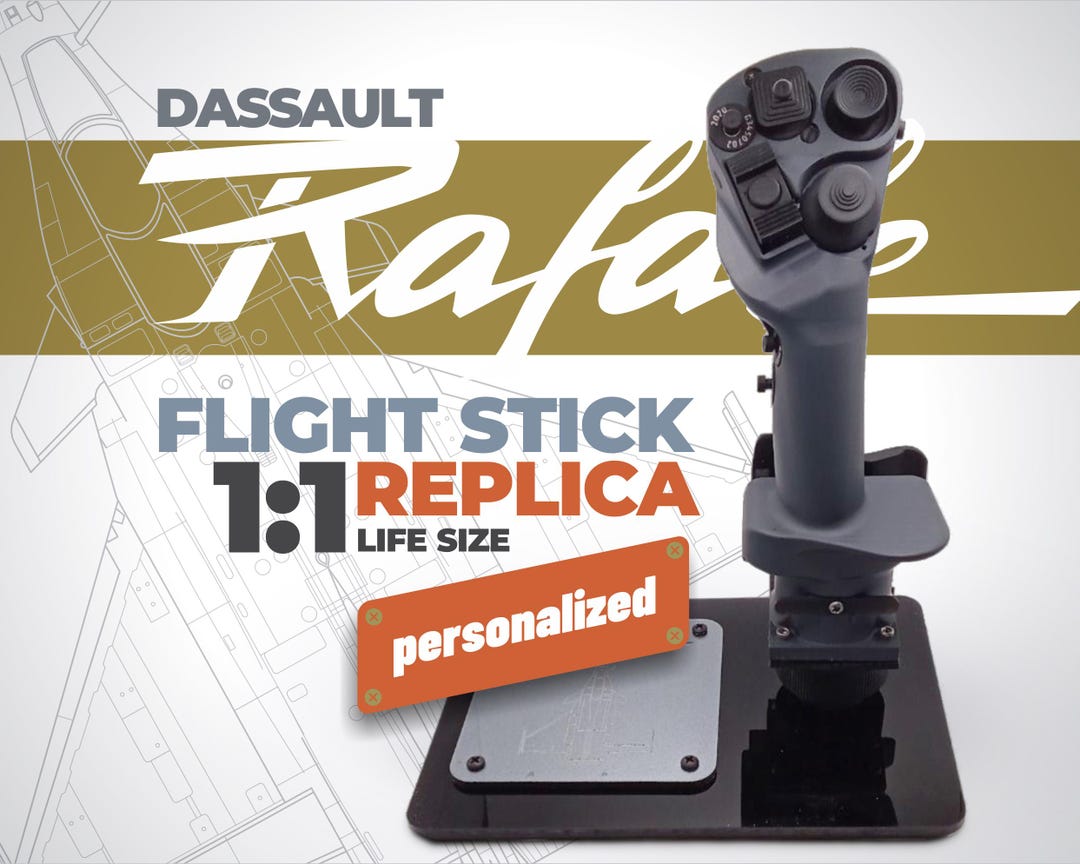 Dassault Rafale Flight Stick 1:1 Scale Replica Personalized Gift for ...