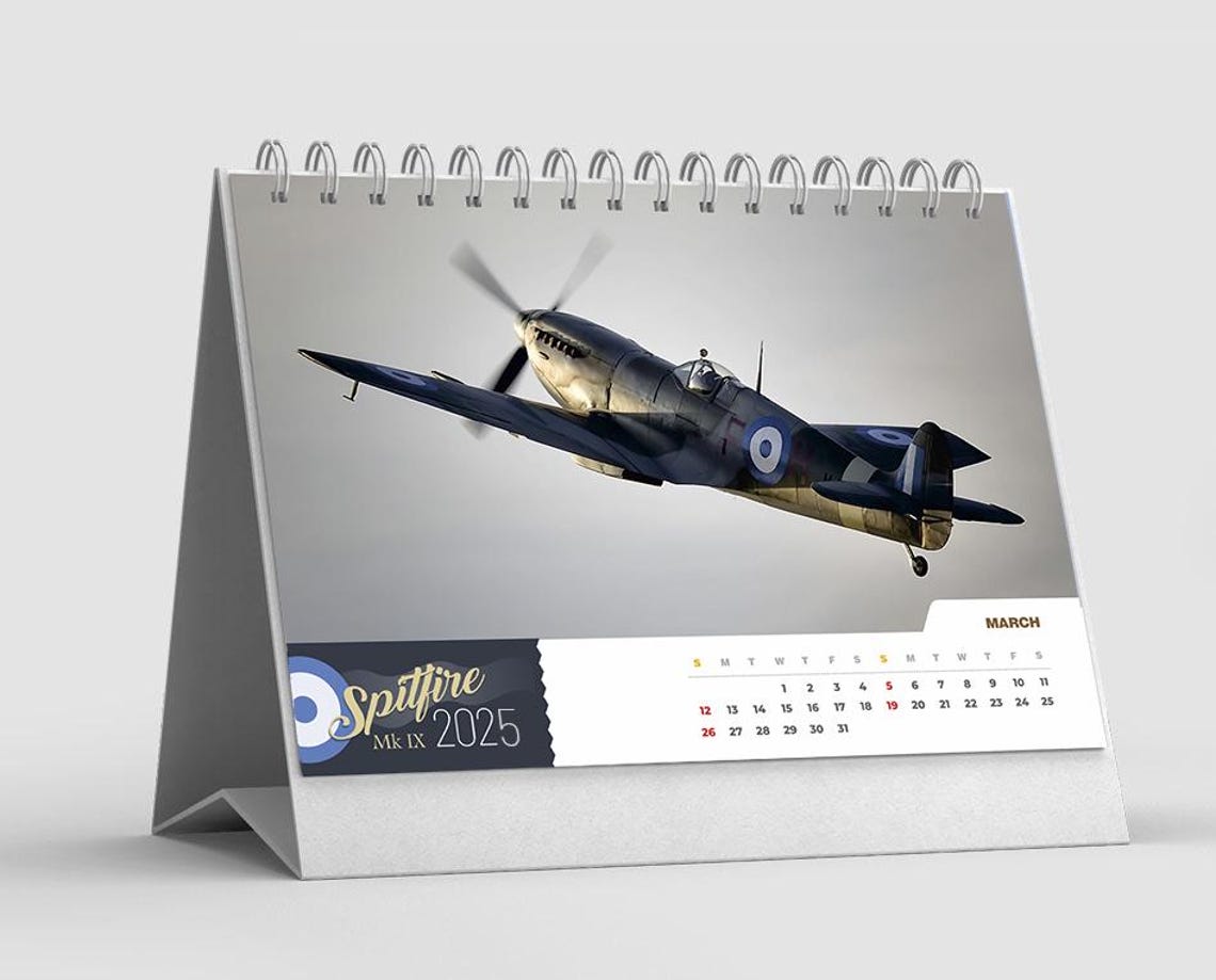 2026 Spitfire Desk Calendar - Images of Rare Greek Sample of the ...