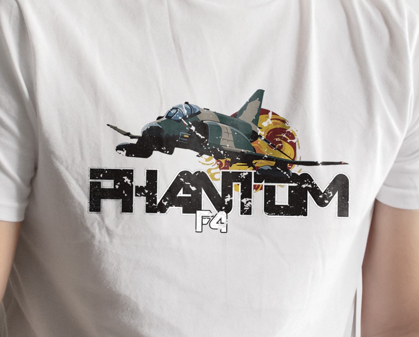 F-4 Phantom, Crew Neck T-shirt for the Aviation Buff. Mcdonnell Douglas ...