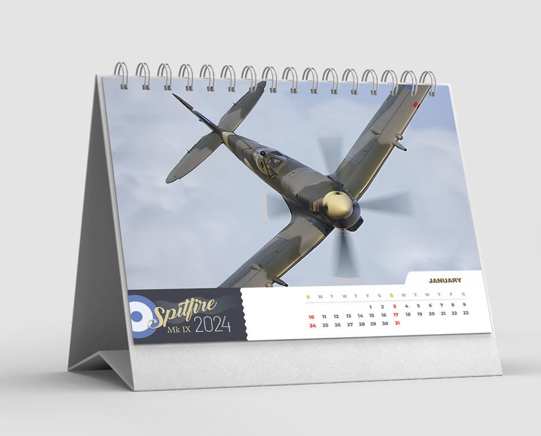 2024 Spitfire Desk Calendar Images of Rare Greek Sample of the ...