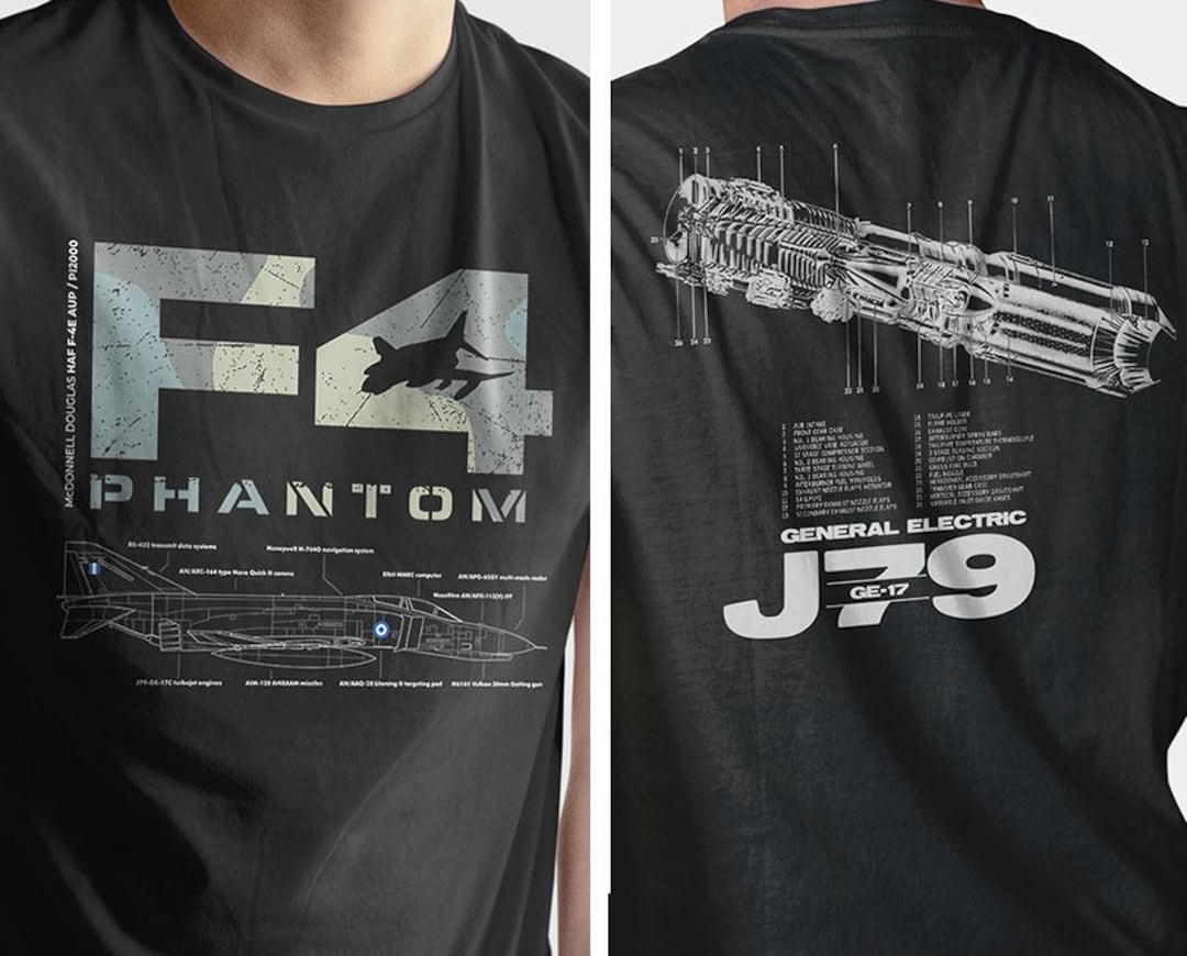 F-4 Phantom T-shirt Iconic Aviation Tee for Aircraft Enthusiast ...
