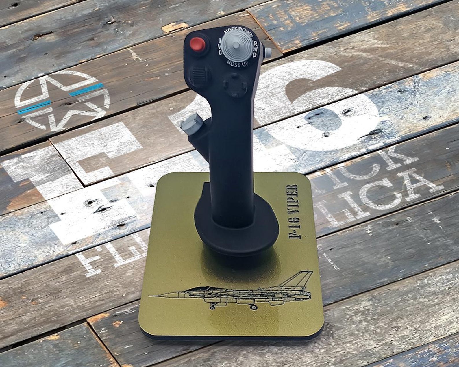 F-16 Flight Stick Miniature Replica Aviation Geek Gift for Man Cave or ...