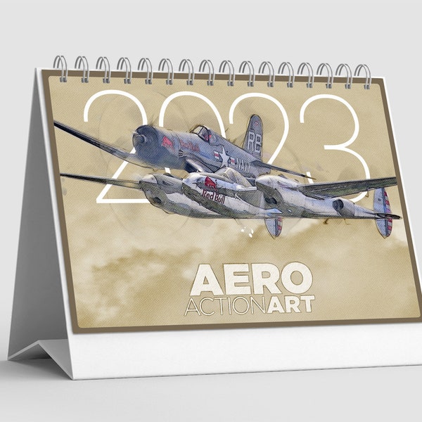 Aviation Desk Calendar - Etsy