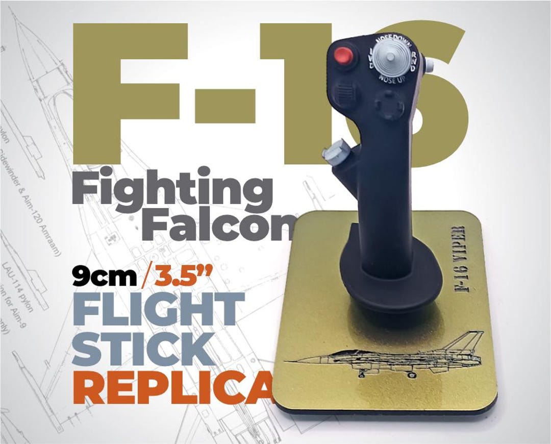 F-16 flight stick miniatura réplica aviação geek presente para homem ...