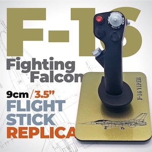 F-16 Flight Stick Miniature Replica Aviation Geek Gift for Man Cave or ...