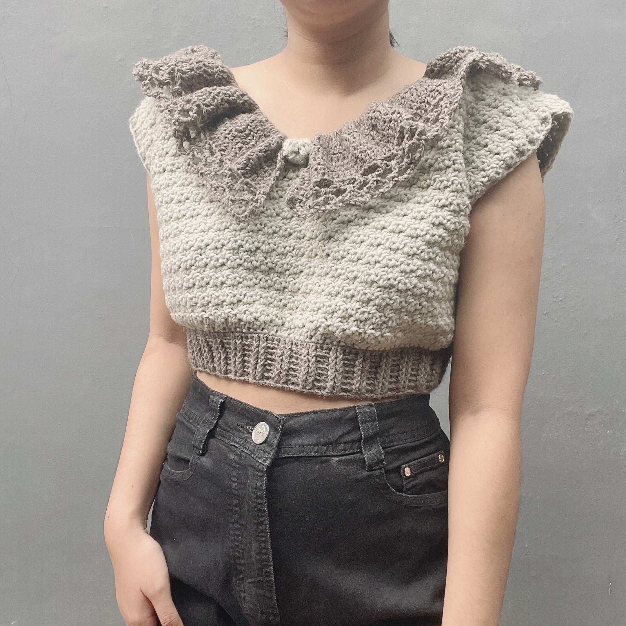 Luna Collar Top Crochet Pattern - Etsy