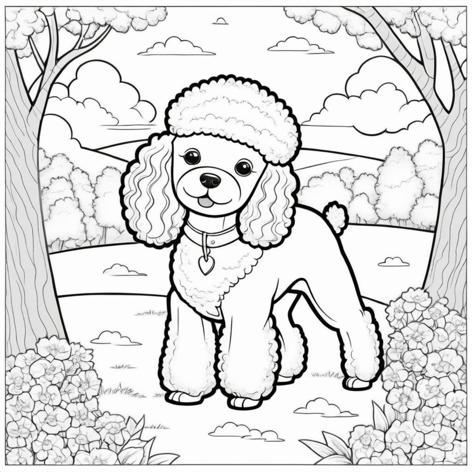 Coloring Pages | Cats & Dogs Themed | Kids Coloring | Coloring Book ...
