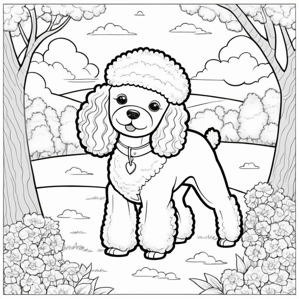 Coloring Pages | Cats & Dogs Themed | Kids Coloring | Coloring Book ...