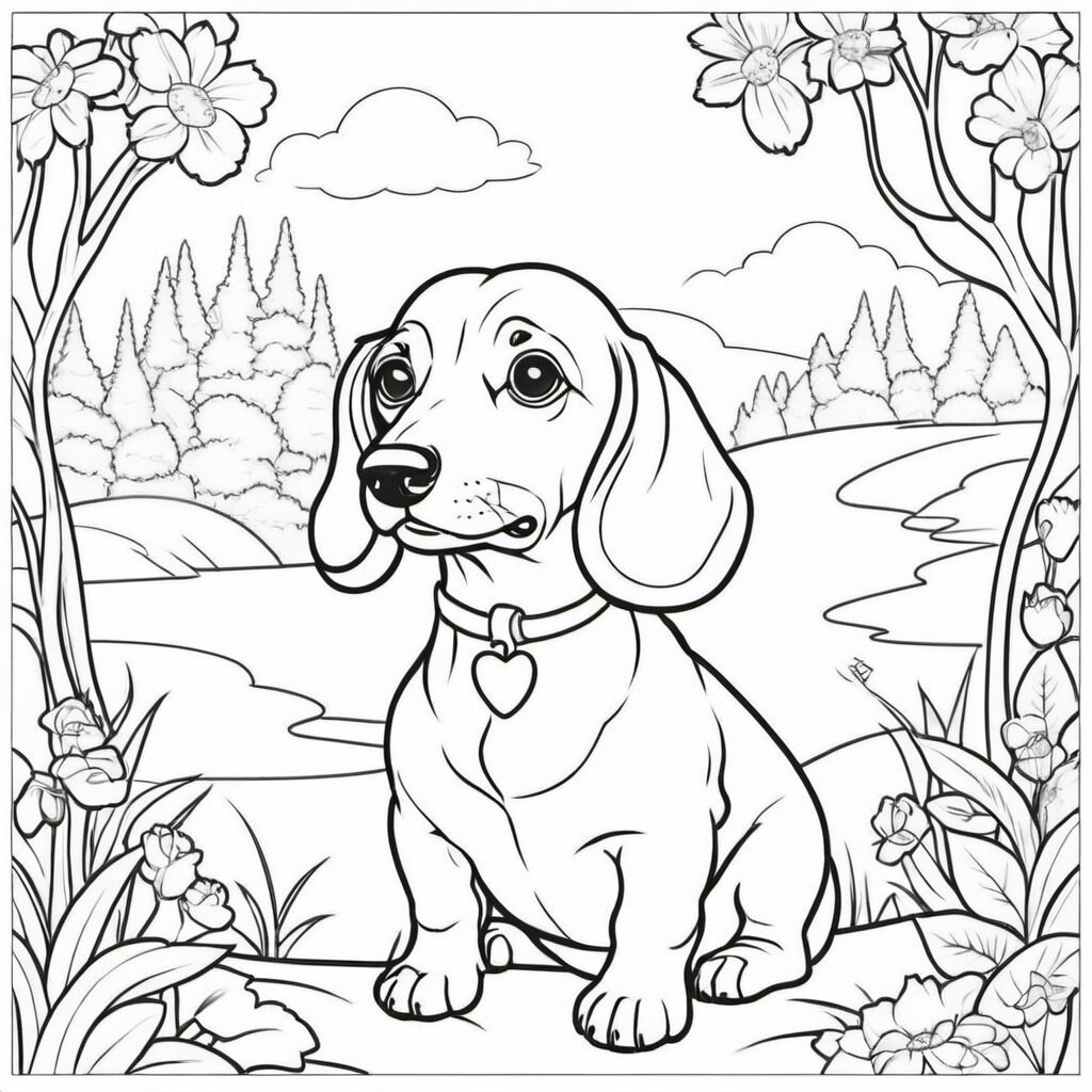 Coloring Pages | Cats & Dogs Themed | Kids Coloring | Coloring Book ...