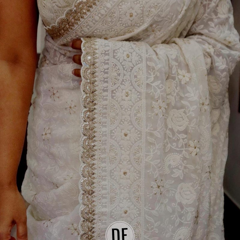 Zardozi Embroidery Sarees - Etsy