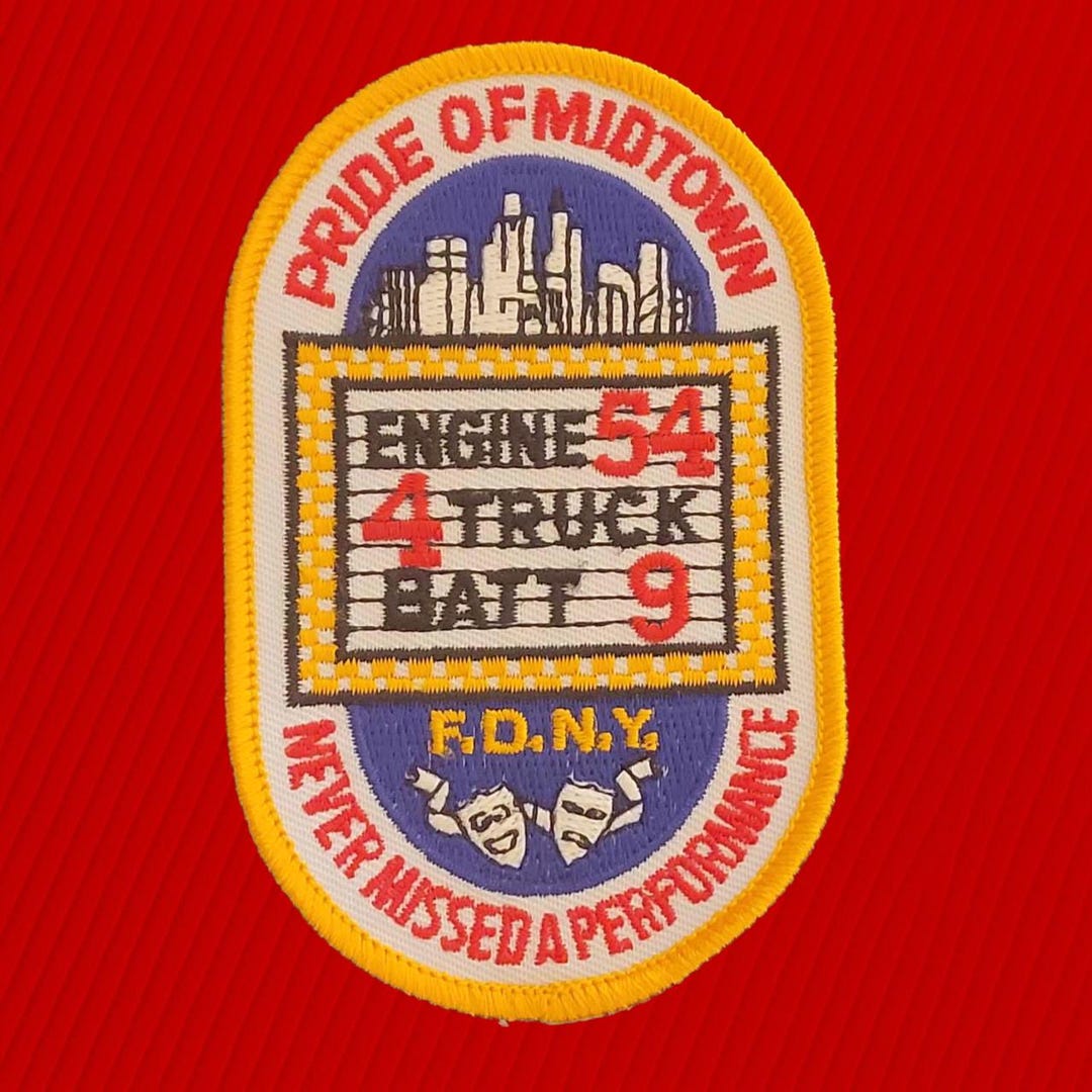 F.D.N.Y. Engine 54 Truck 4 Pride of Midtown Patch Firefighter New York ...