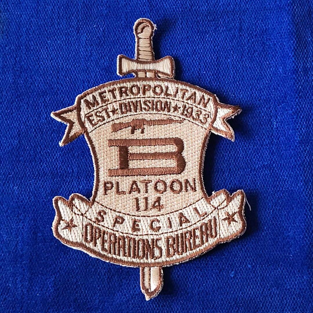 L.A.P.D. Metro Div B-platoon 114 Special-ops SWAT Patch California - Etsy