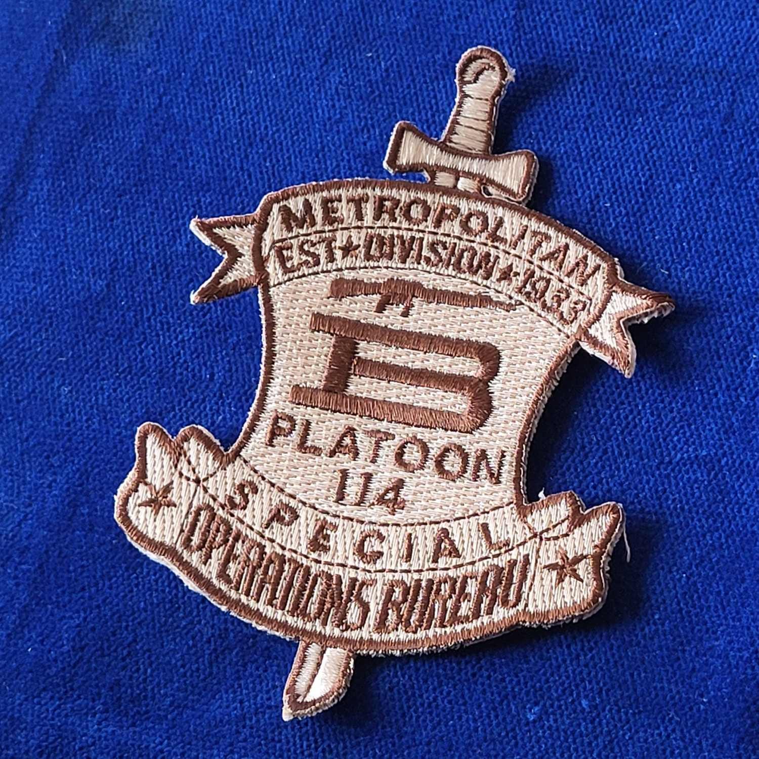 L.A.P.D. Metro Div B-platoon 114 Special-ops SWAT Patch California - Etsy