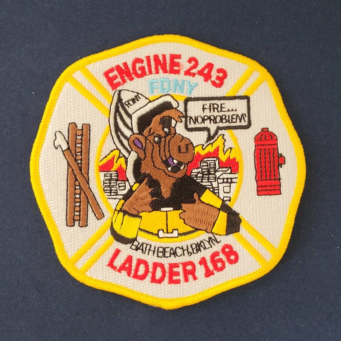 F.D.N.Y. Engine 243 / Ladder 168 Patch No Problem Firefighter New York ...