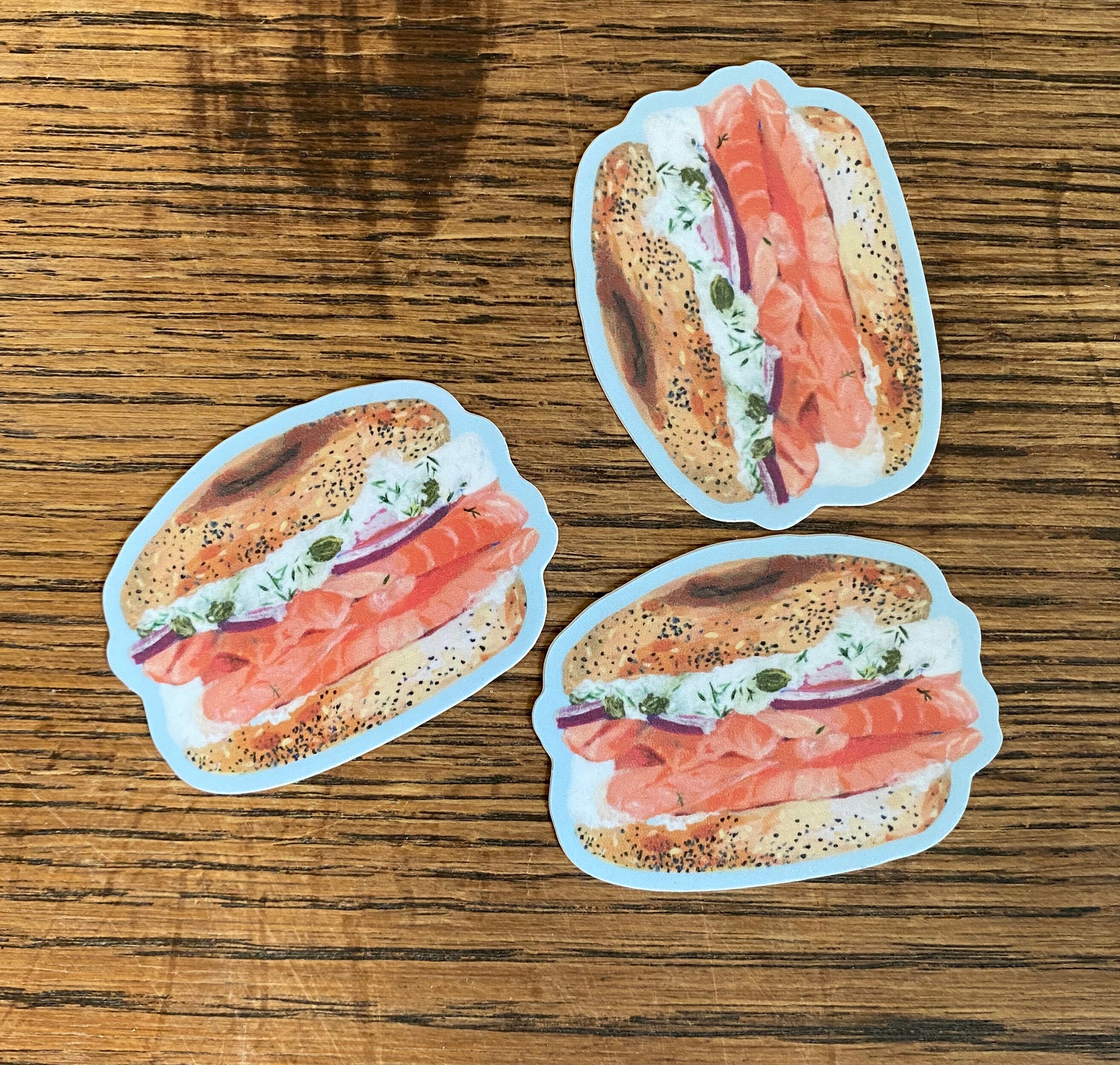 Bagel Sticker Packs - Etsy