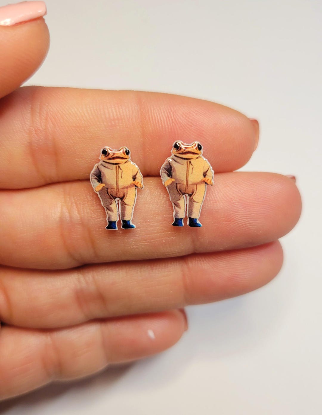 Sapo Concho Boricua Singer Album Stud Earrings Reggaeton Artist - Etsy