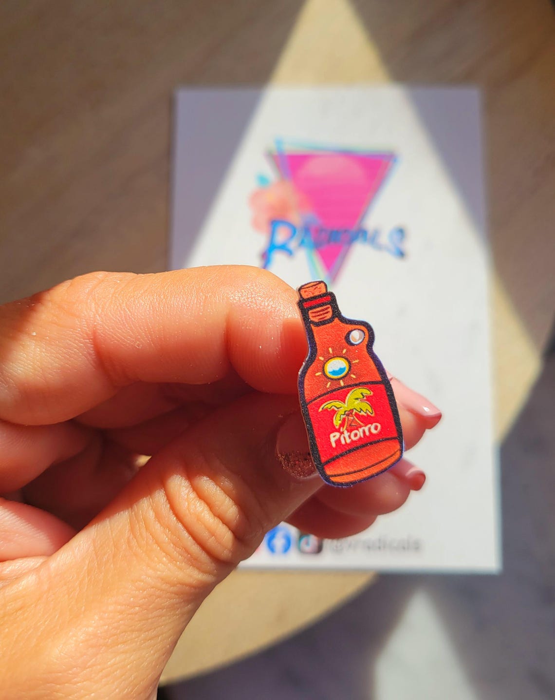 Pitorro Lagrima De Monte Sapo Concho Boricua Singer Album Stud Earrings ...