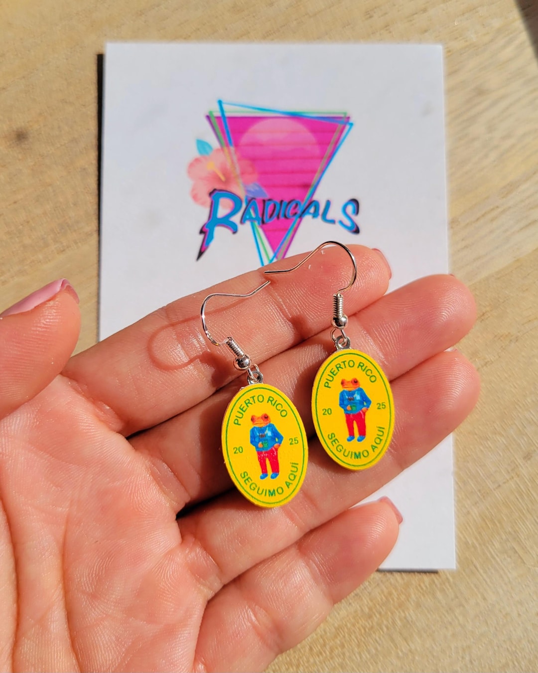 Seguimos Aqui Sapo Concho Boricua Singer Album Pin & Stud Earrings ...