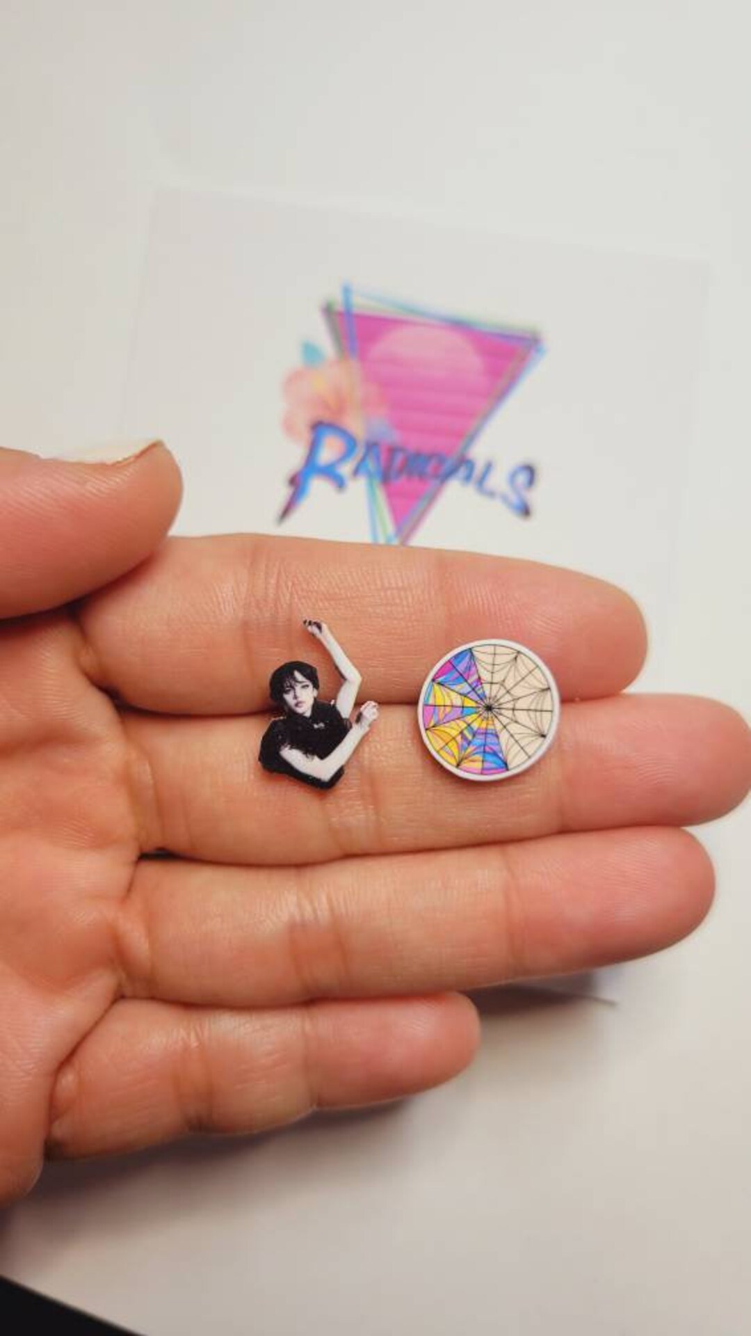 Wednesday Inspired Stud Earrings - Etsy