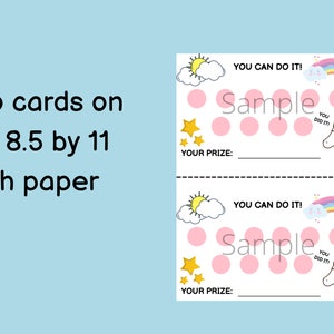 Printable Unicorn Reward Cards for Kids, Sticker Chart System for ...
