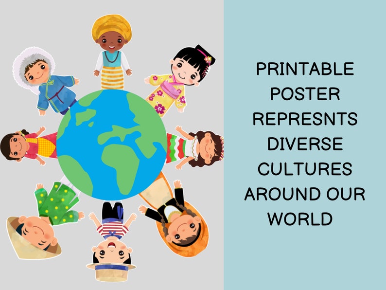 Children From Around the World Posters/ Multiculturalism - Etsy