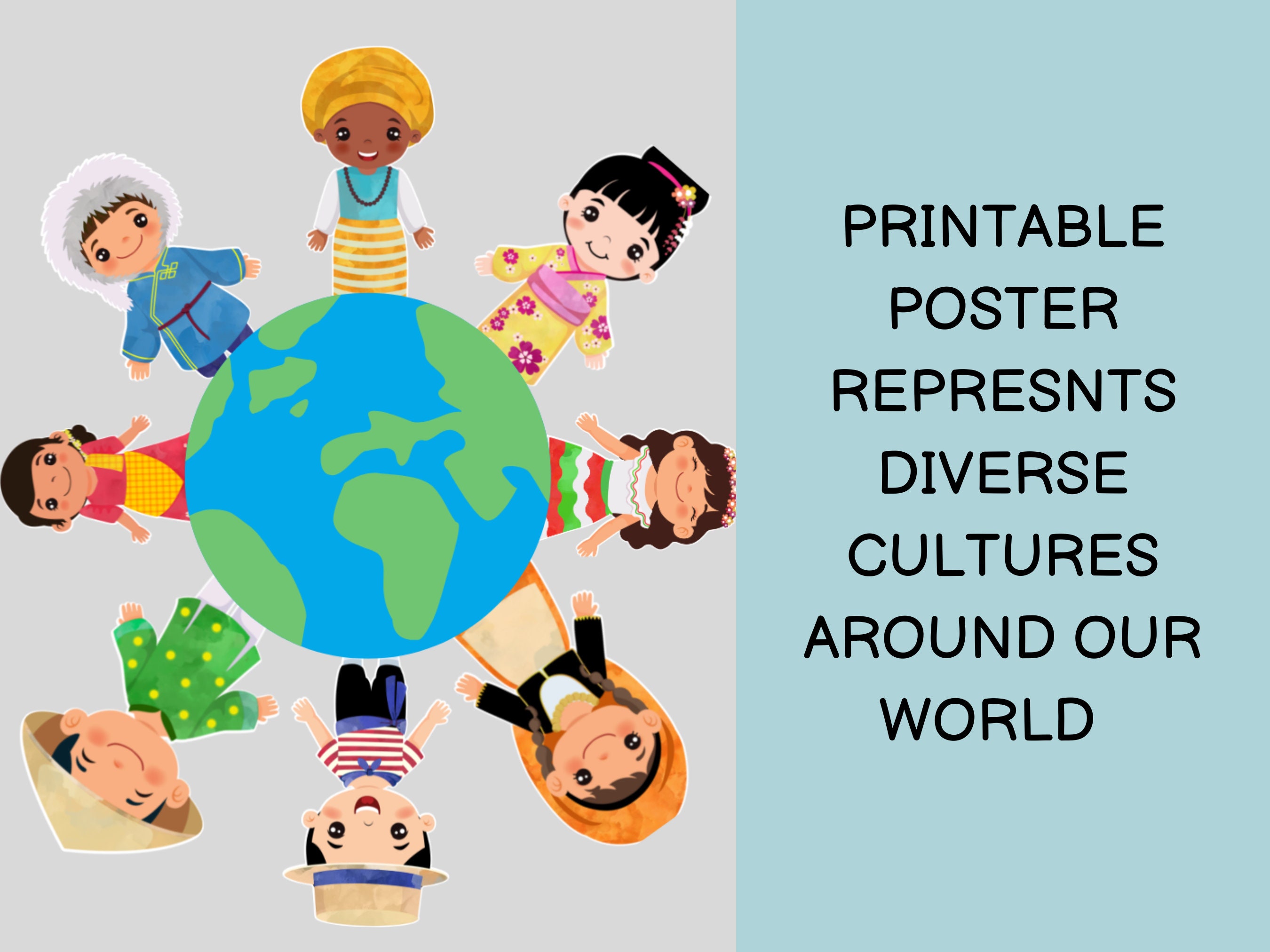 Children From Around the World Posters/ Multiculturalism - Etsy
