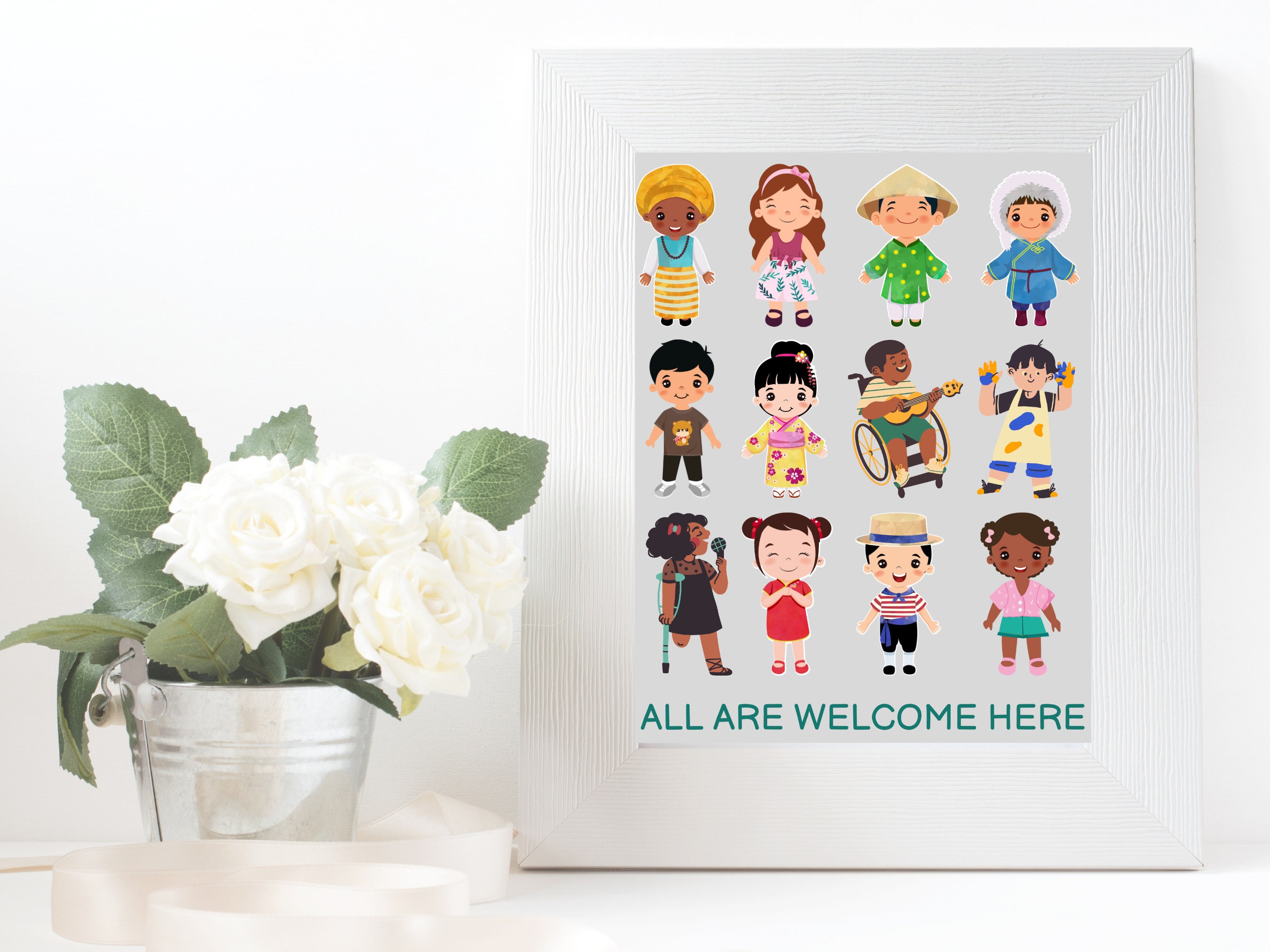 Diverse and Inclusive Kids Poster for the Classroom/ Multicultural - Etsy