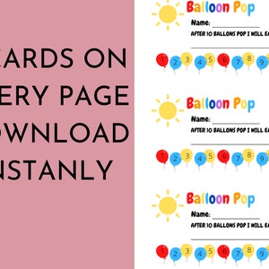 Punch Cards for Kids and Students Rainbow Edition, Printable PDF - Etsy