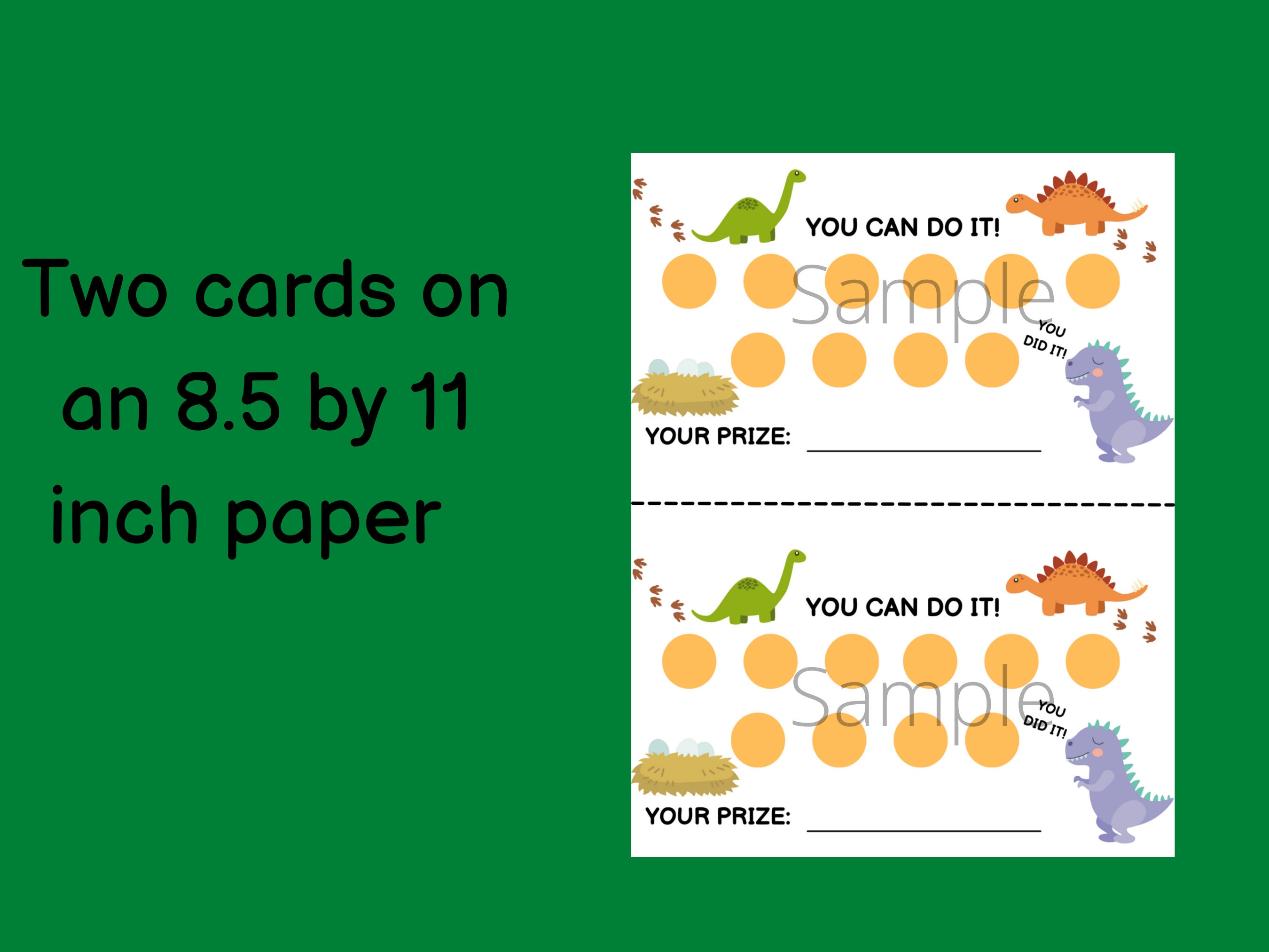 Dinosaur Reward Cards for Toddlers and Kids, Sticker Reward System - Etsy
