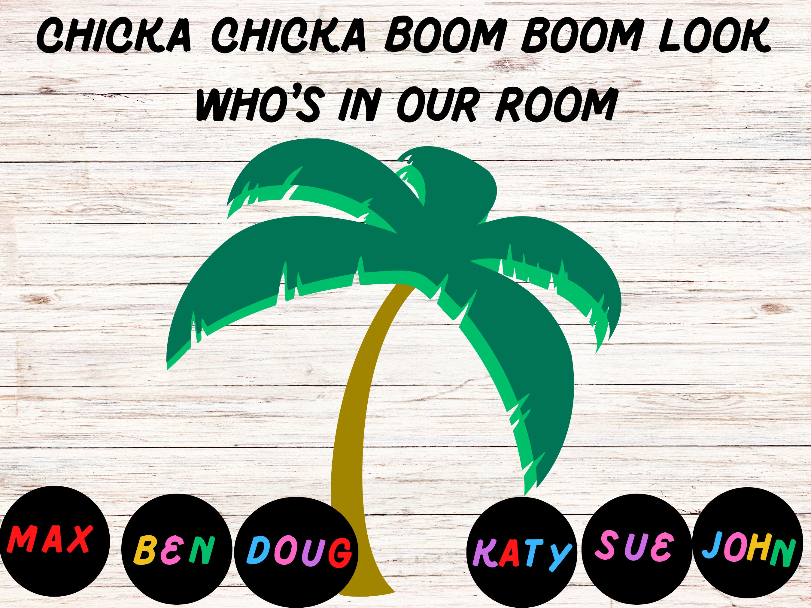 Chicka Chicka Boom Boom Look Who's in Our Room Bulletin Board Kit - Etsy