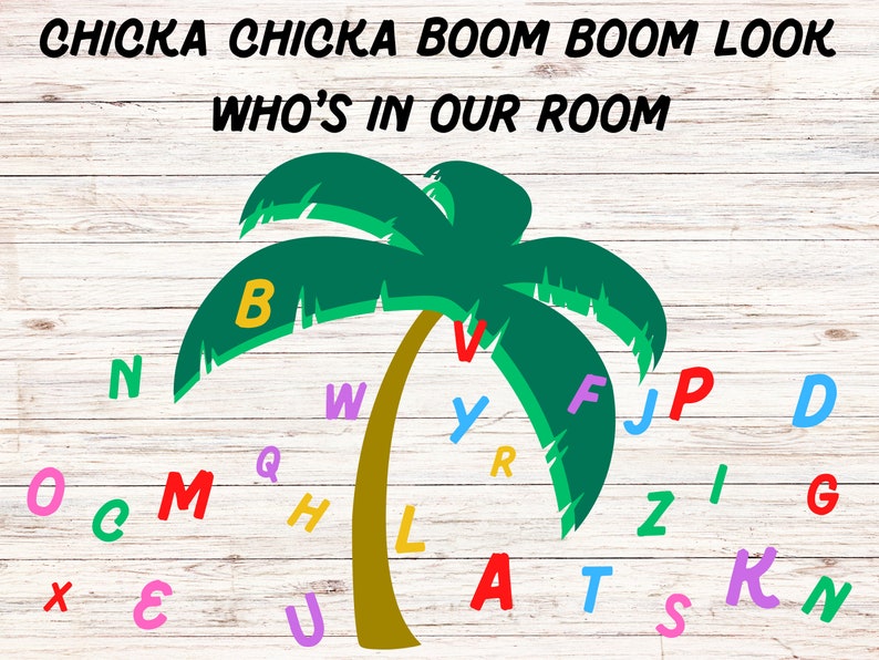 Chicka Chicka Boom Boom Look Who's in Our Room Bulletin Board Kit - Etsy