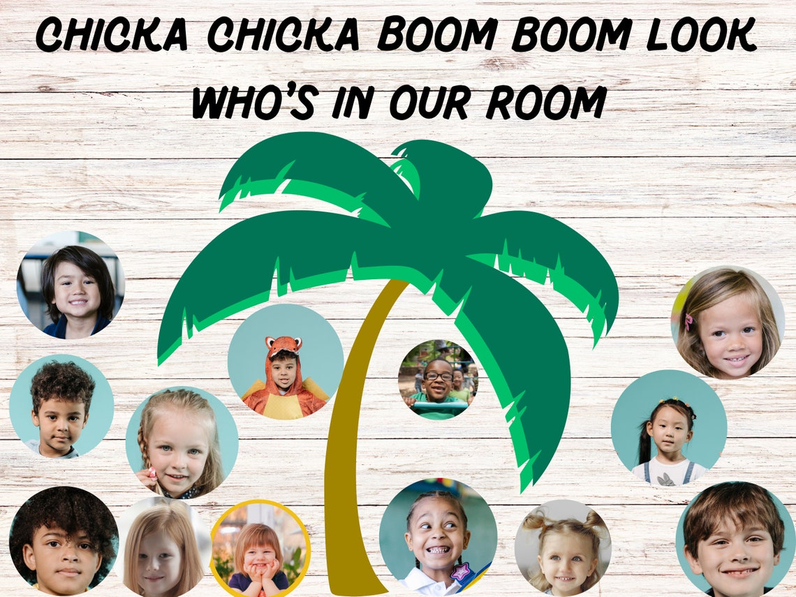 Chicka Chicka Boom Boom Look Who's in Our Room Bulletin Board Kit - Etsy