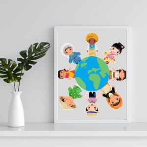Children From Around the World Posters/ Multiculturalism - Etsy