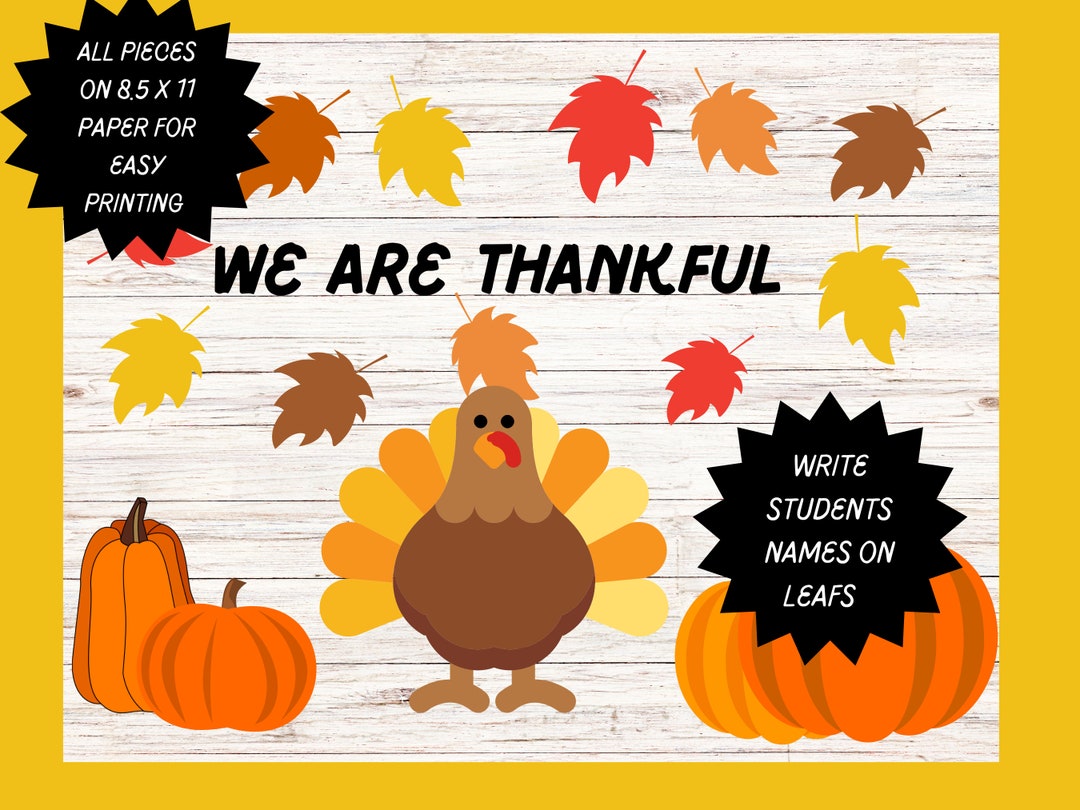 Thanksgiving Bulletin Board Kit for Teachers - Etsy