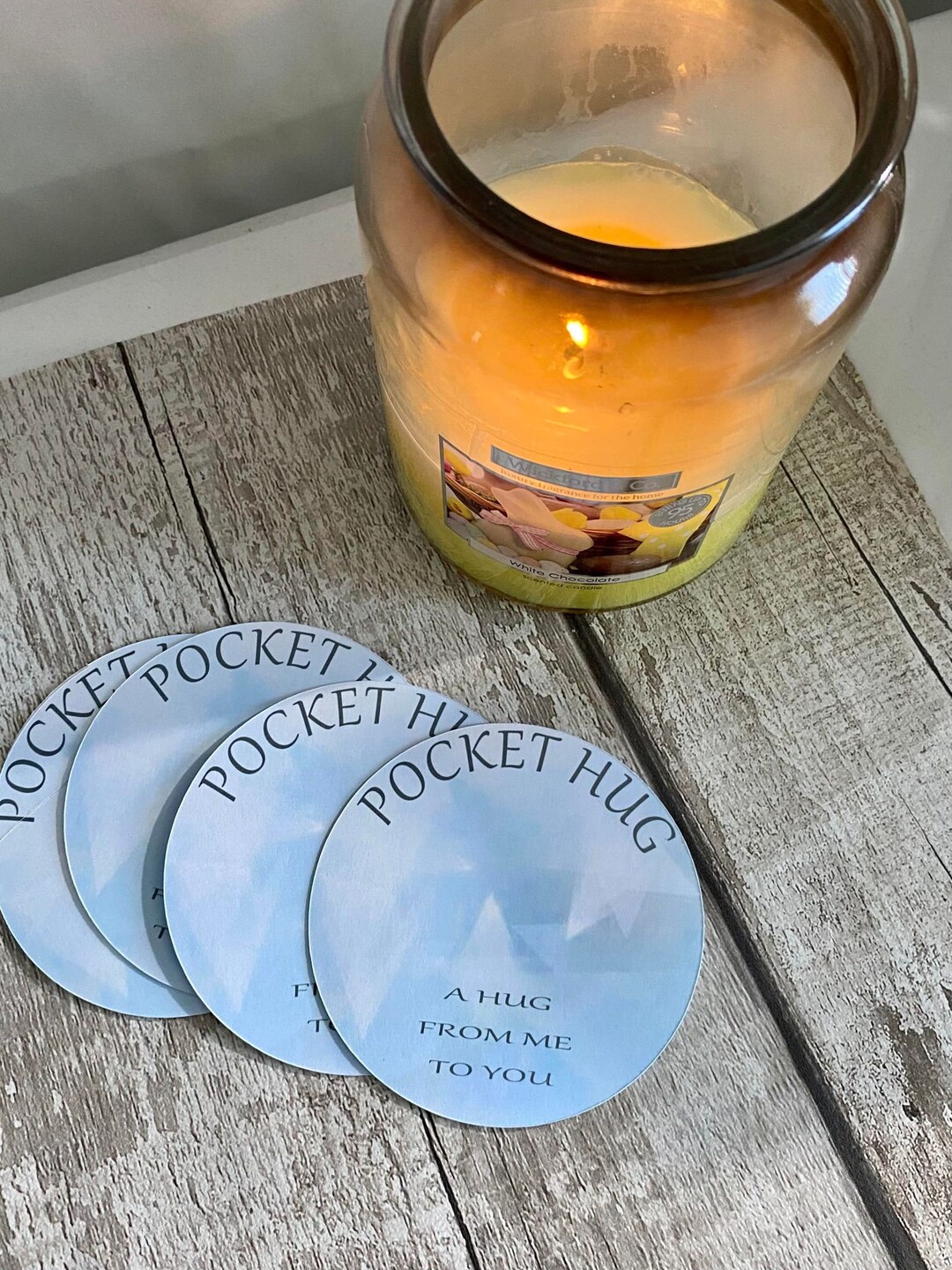 Circle Pocket Hug Backing Cards Printed and Cut Ready for Your Hugs - Etsy