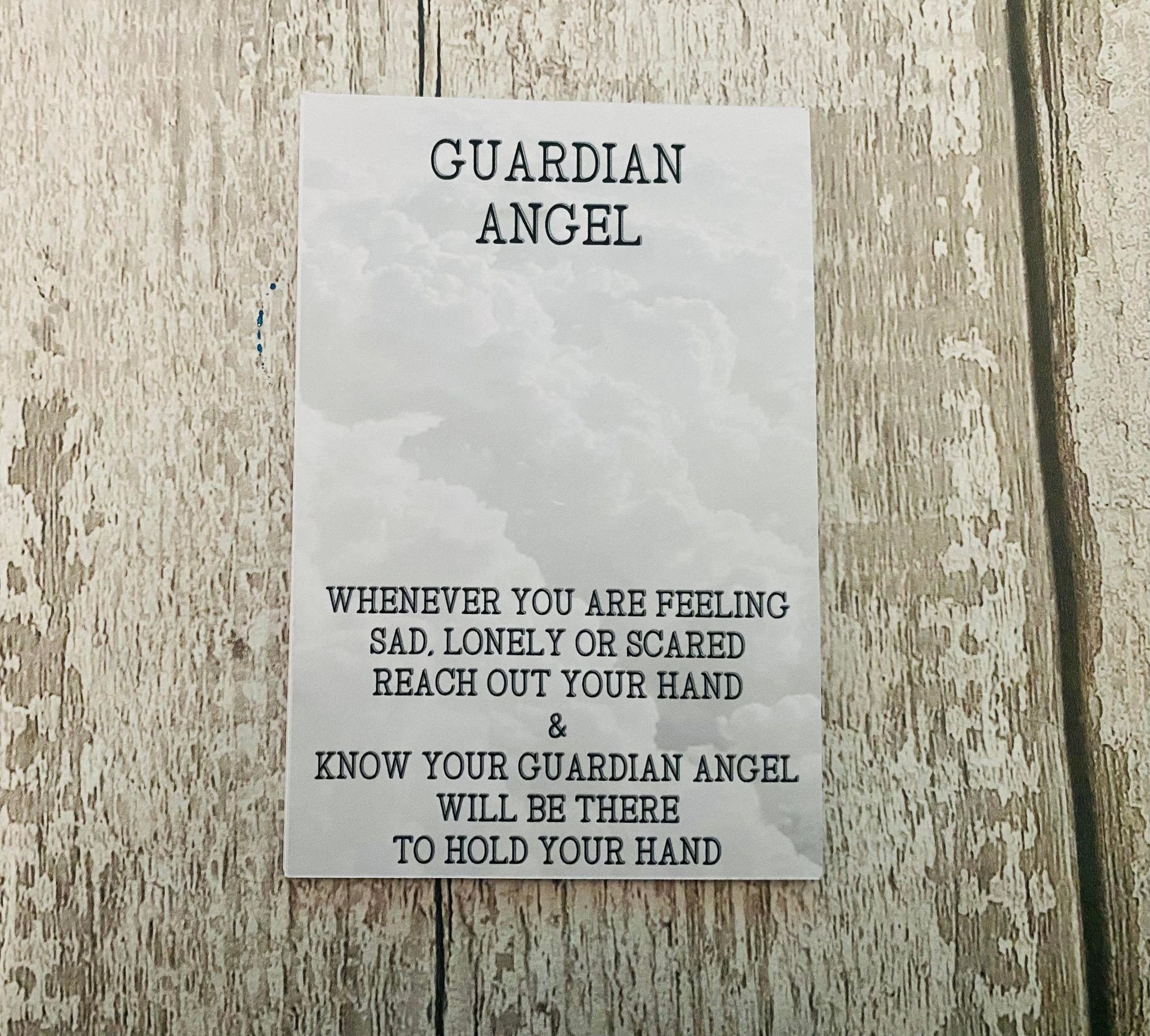 Guardian Angel Cloud Backing Cards Printed and Cut Ready for - Etsy