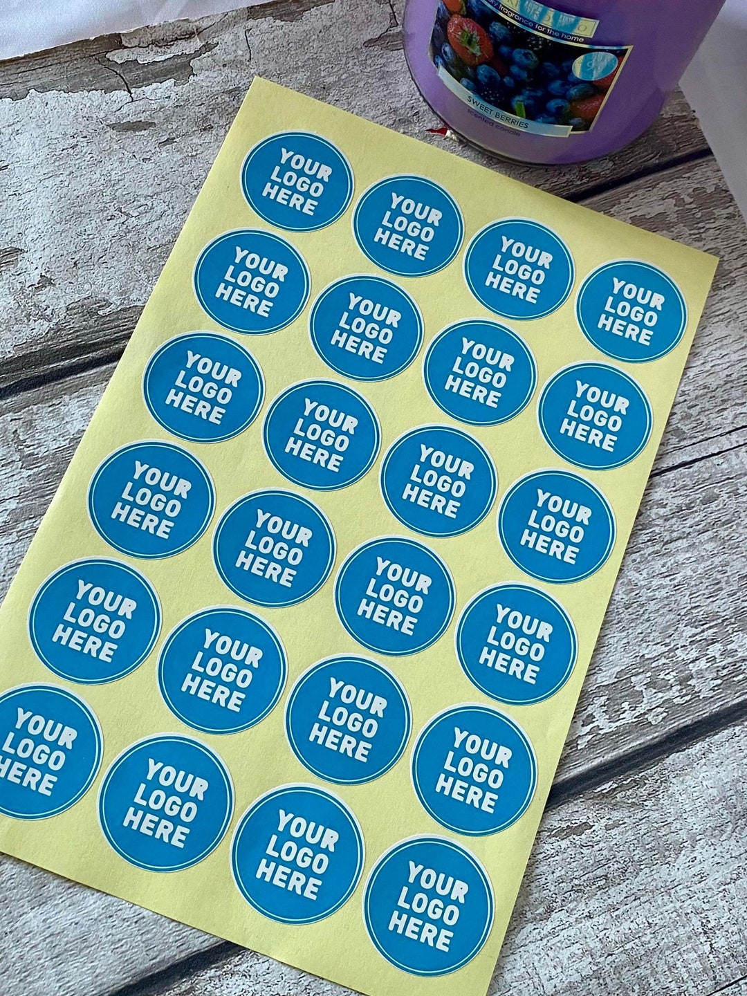 Custom Logo Sticker Sheets, Perfect for Crafters for There Small ...