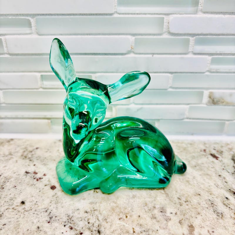 Fenton Deer Glass - Etsy