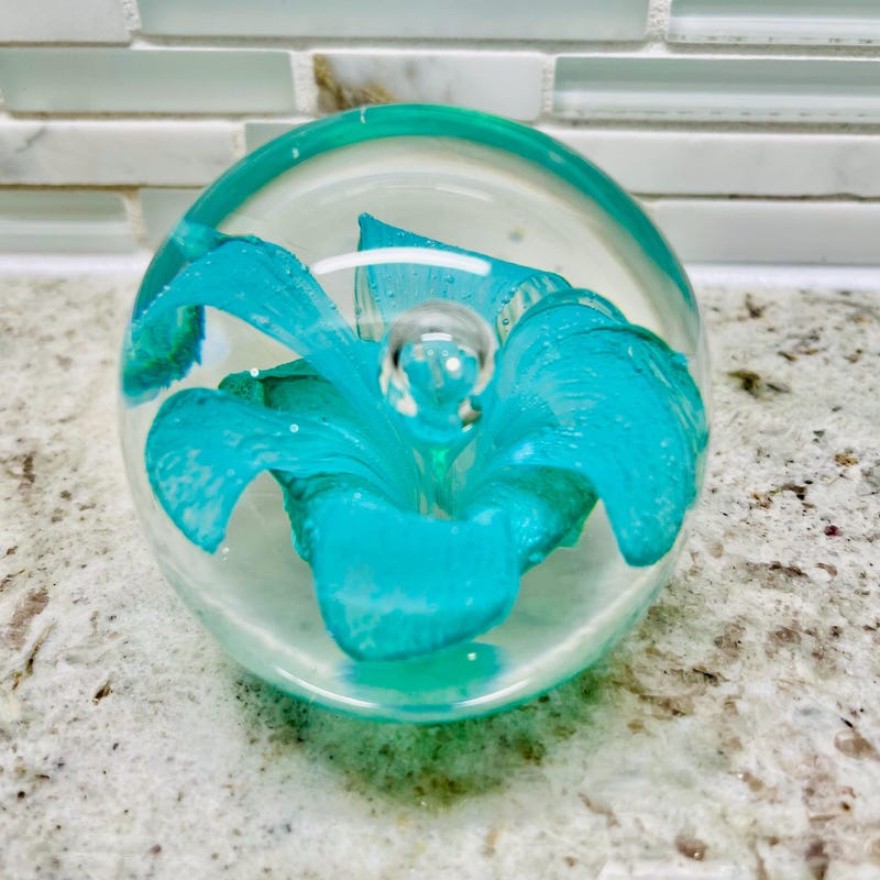 Flower Paperweight - Etsy