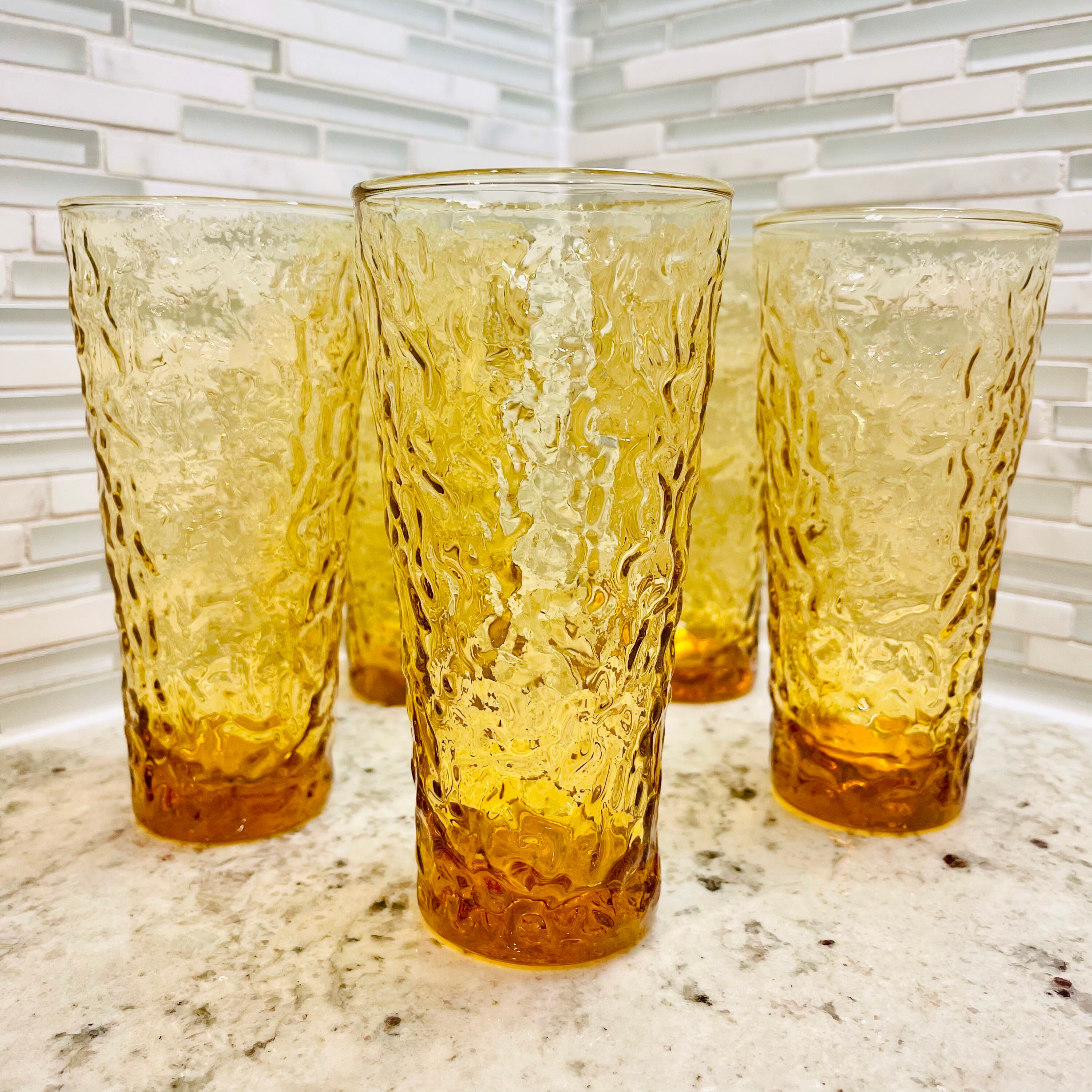 Vintage Anchor Hocking Lido Milano Glass Set 5 - Etsy